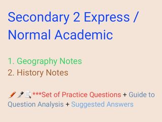 Secondary 2 Geography Notes Map Package, Hobbies & Toys, Books ...