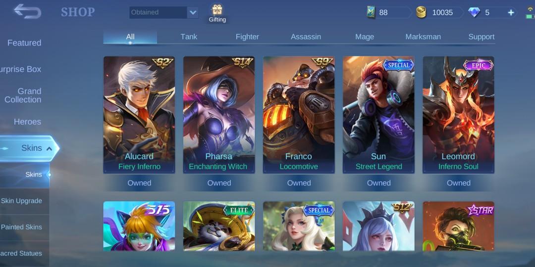 SELL MLBB ACC CHEAP, Video Gaming, Video Games, Others on Carousell