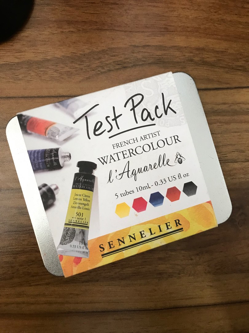 Sennelier Watercolor Test Pack in Tin box, Hobbies & Toys, Stationary ...