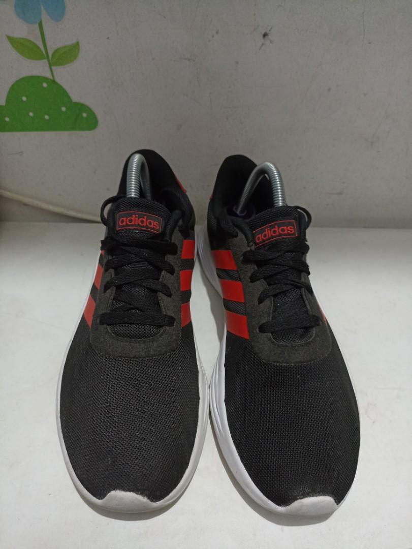 ADIDAS LITE RACER 2.0 BLACK original Size 40, Fesyen Pria, Sepatu ...