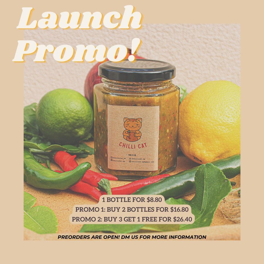 [SG Local Brand] Chilli Cat Signature Sauce, Food & Drinks, Spice ...