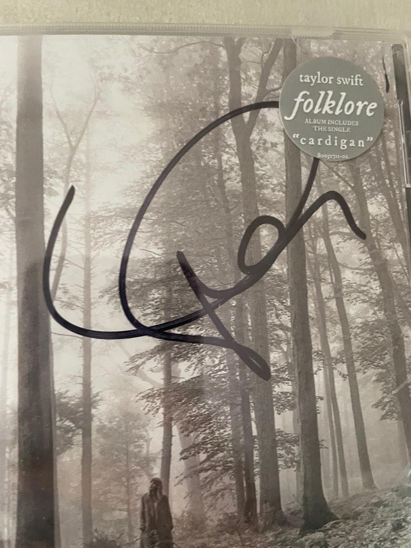 Signed Folklore In The Trees CD by Taylor Swift on Carousell