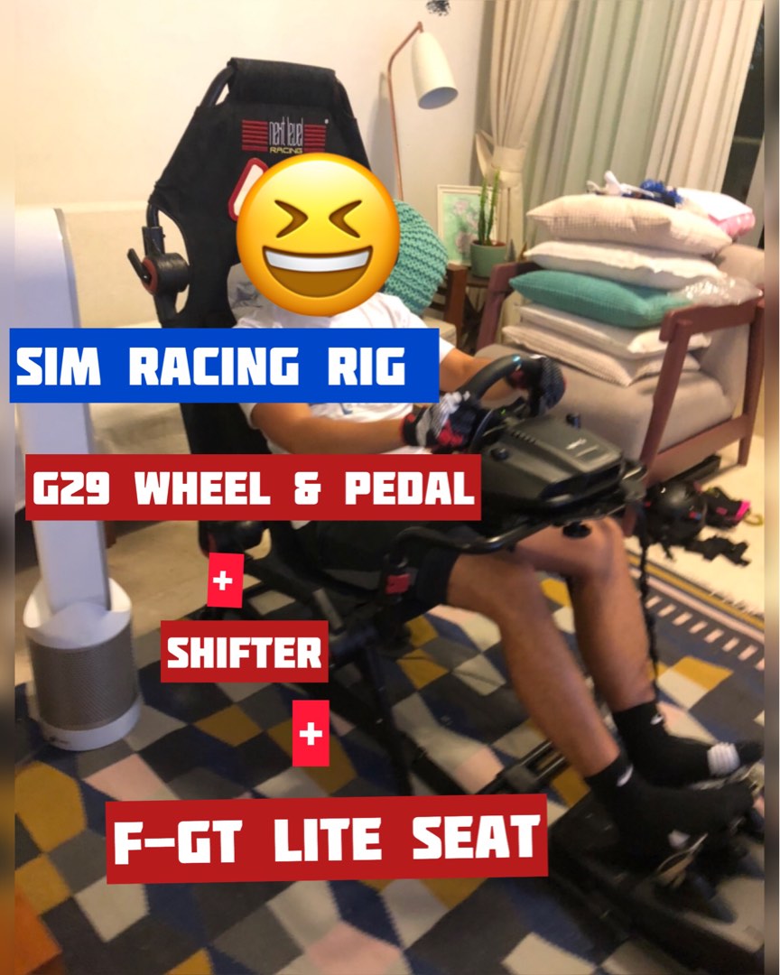 Sim Racing Rig - G29 Logitech Driving Force Steering Wheel with Racing ...