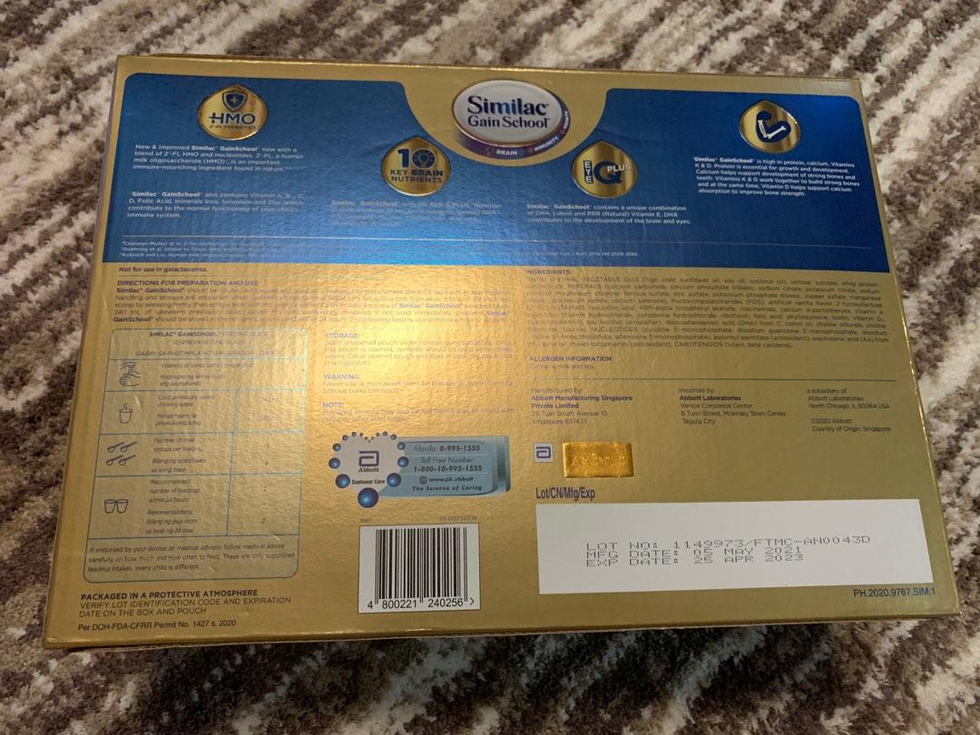 SIMILAC GAIN SCHOOL FOUR-above 3yrs old, Food & Drinks, Beverages on ...
