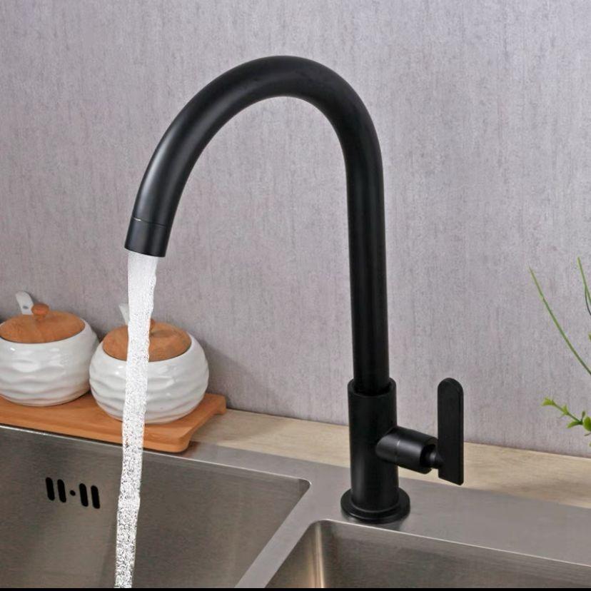 Single Cold Tap | Black Titanium Kitchen Tap Faucet | 360 Degrees ... Single Cold Tap | Black Titanium Kitchen Tap Faucet | 360 Degrees ...