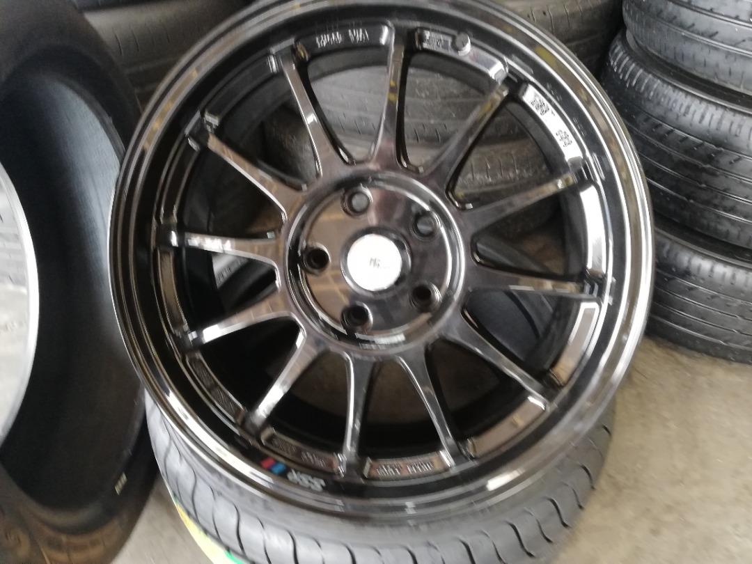 sport rim baru SSR TYPE-F 17 inch siap tayar baru 17, Auto Accessories on Carousell