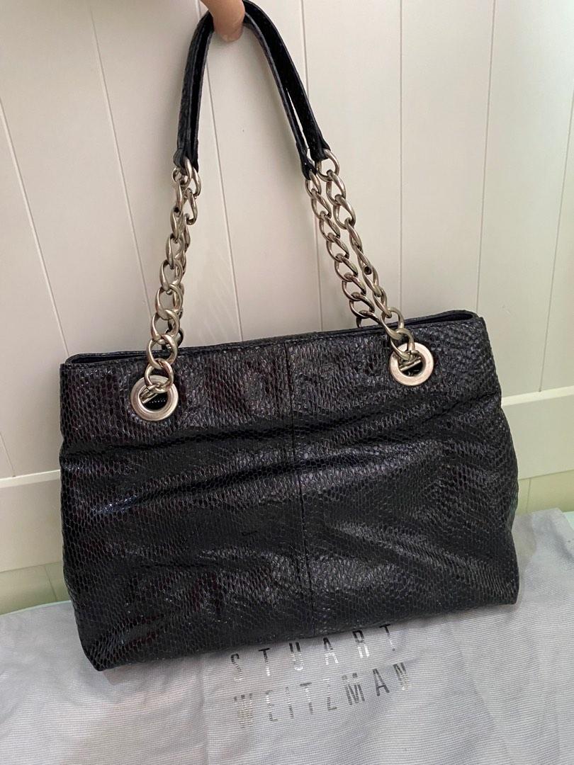 Stuart Weitzman tote chain bag, Barang Mewah, Tas & Dompet di Carousell