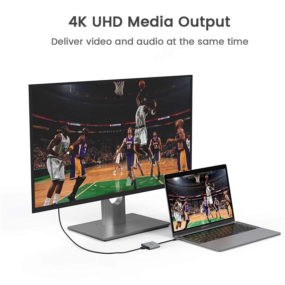 Sumlett Type C To Hdmi Multiport Adapter Usb C 3 1 Thunderbolt 3 To Hdmi 4k Hub With Usb 3 0