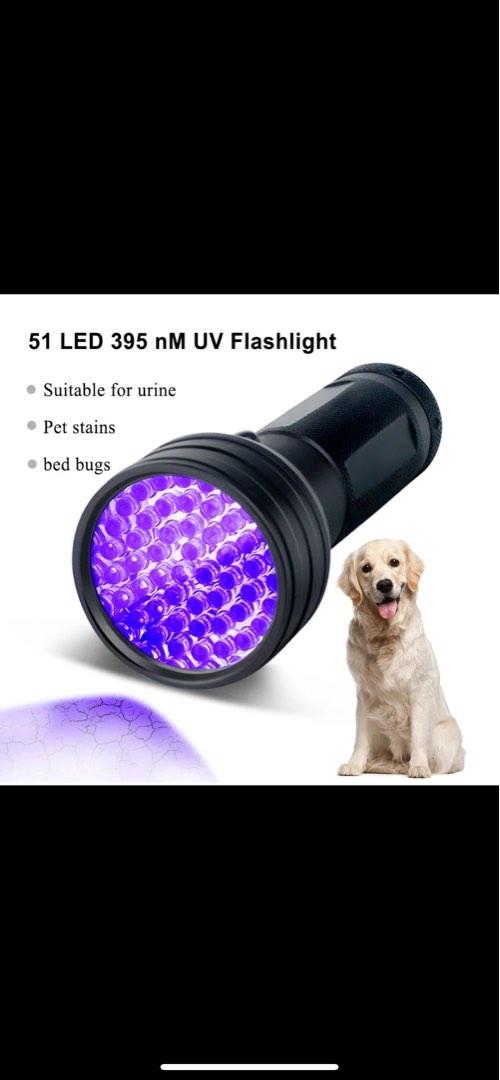 Super Bright 100 LED 395nm Ultraviolet Torch Flashlight UV Blacklight ...