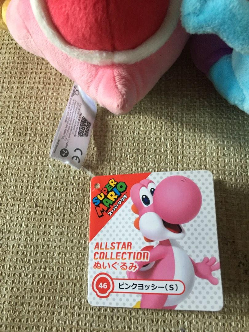 Super Mario Pink and Blue Yoshi Plush Toys, Hobbies & Toys, Toys ...
