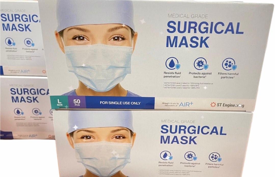 AIR+ Surgical Mask (Made in Singapore!), Health & Nutrition, Face Masks ...