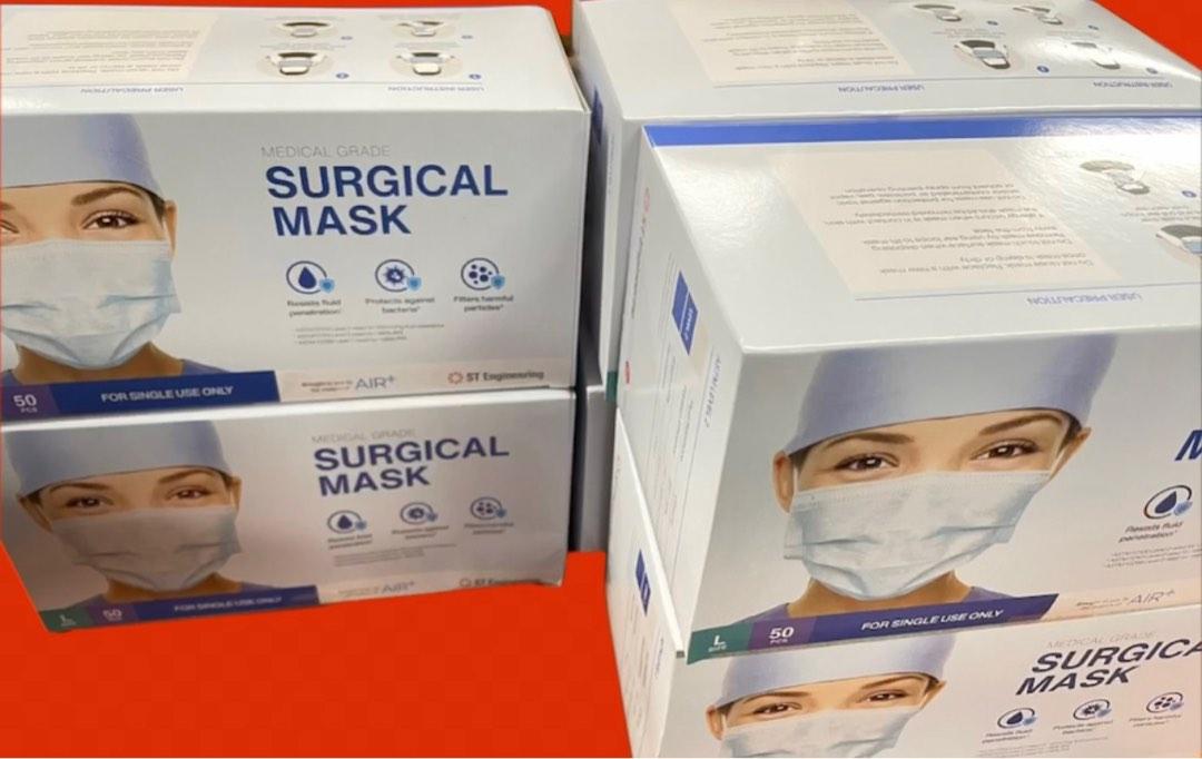 AIR+ Surgical Mask (Made in Singapore!), Health & Nutrition, Face Masks ...