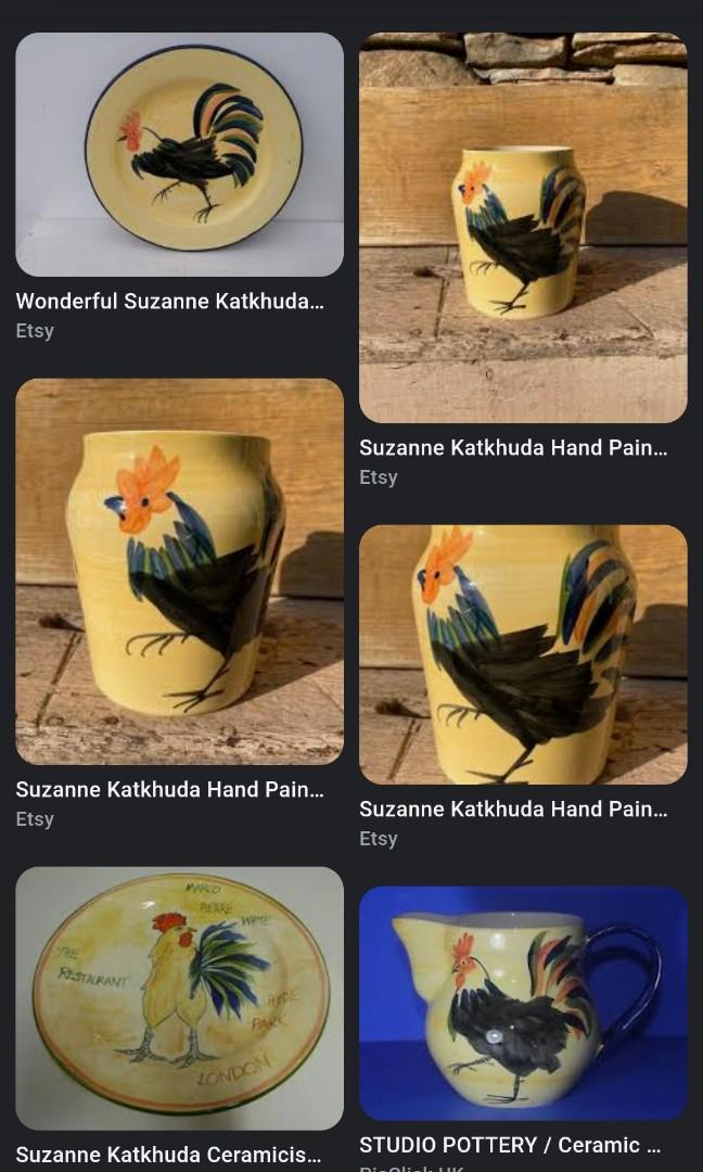 Suzanne Katkhuda pottery tile, Hobbies & Toys, Collectibles ...