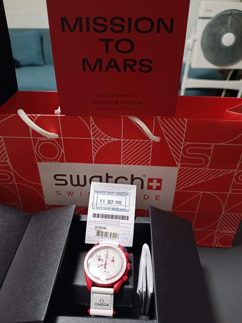 Swatch Omega Mars, Luxury, Watches on Carousell