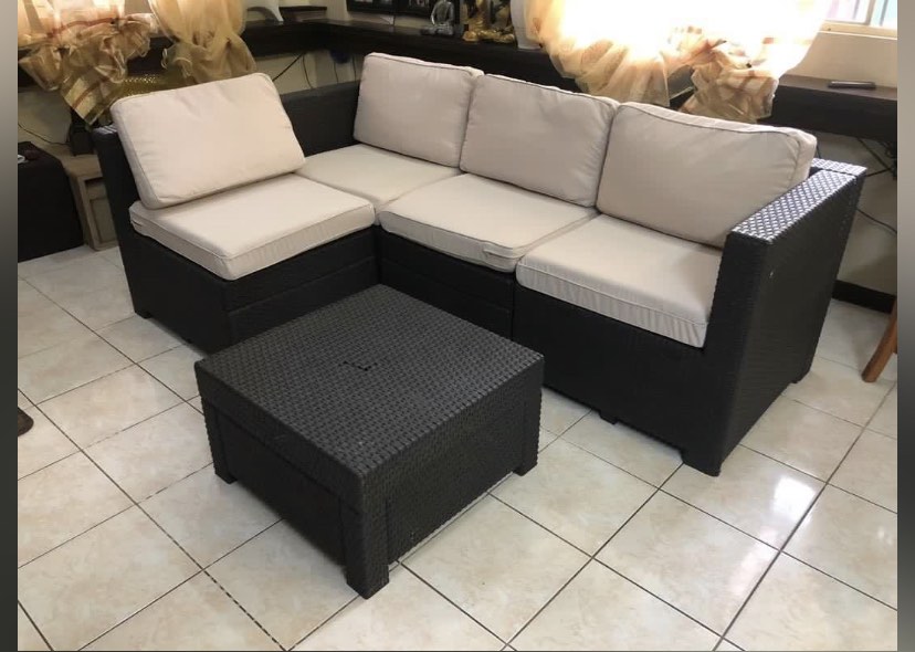 Synthetic Rattan Sala Set, Furniture & Home Living, Outdoor Furniture ...