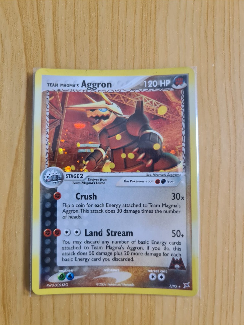 Team Magma's Aggron 7/95 - Holo Rare - Pokemon TCG EX Team Magma vs. Team Aqua, Hobbies & Toys ...