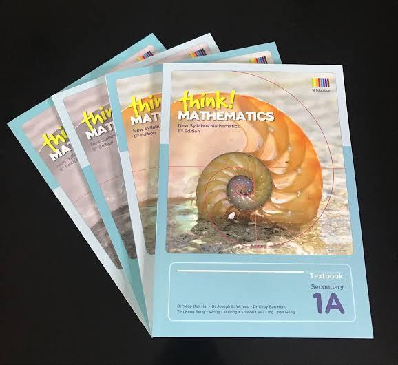 think mathematics secondary textbook 1A 1B 8th edition original, Buku ...