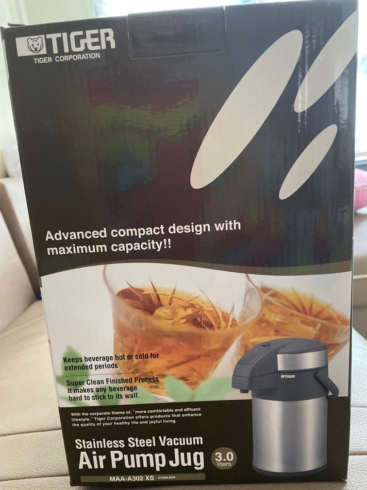 Tiger Air Pump Jug, TV & Home Appliances, Kitchen Appliances, Kettles & Airpots on Carousell