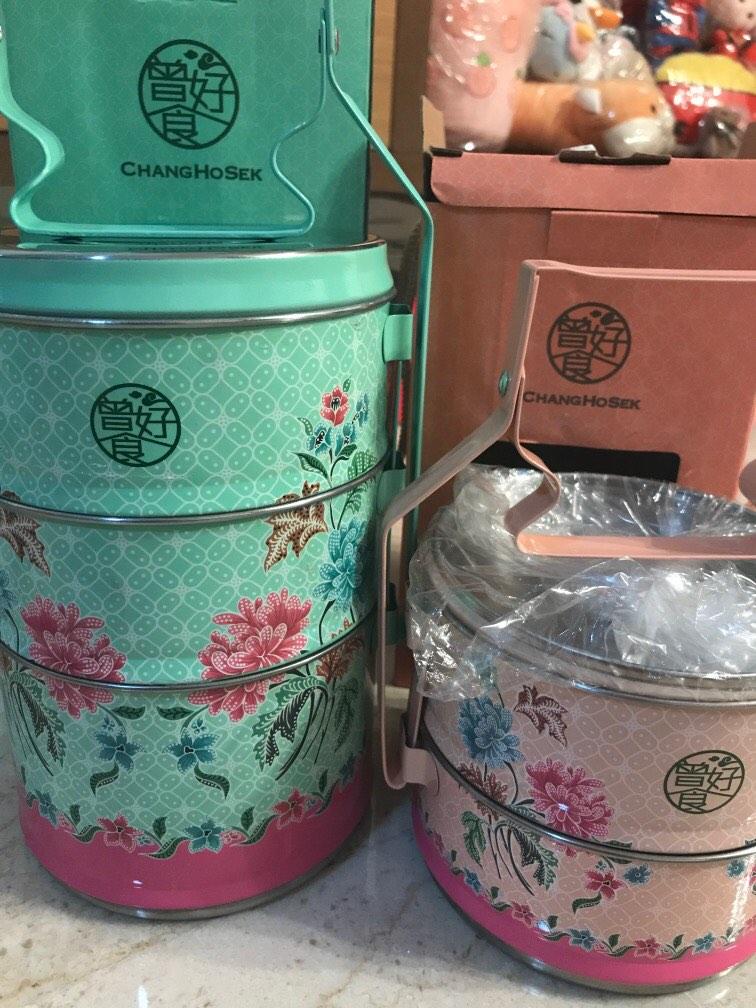 Stainless steel Tingkat/ Tiffin / mooncake tin tingkat / Peranakan ...