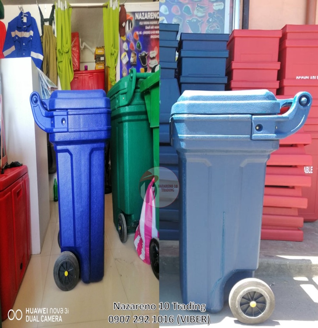 Trash bin Roller king w/wheels 150L 293, Furniture & Home Living ...