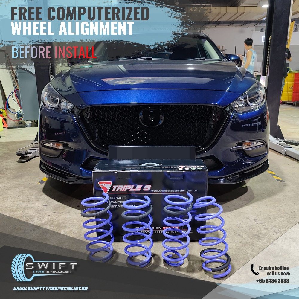 Triple S Lowering Spring Mazda 3 BM BN BP Mazda 3 2014 Mazda 3 2015 ...