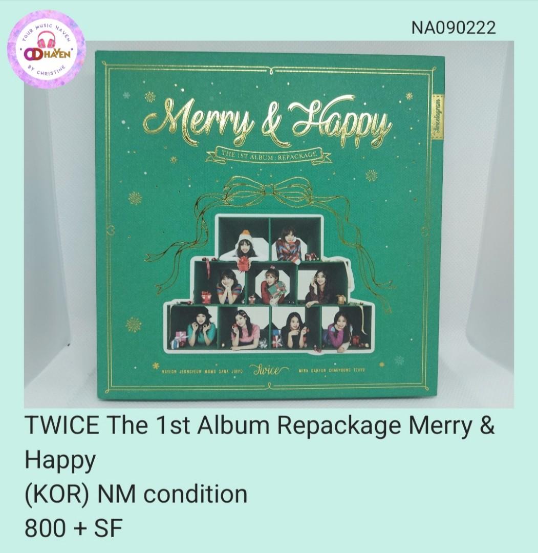 TWICE Merry & Happy The First Album Repackage (unsealed), Hobbies ...