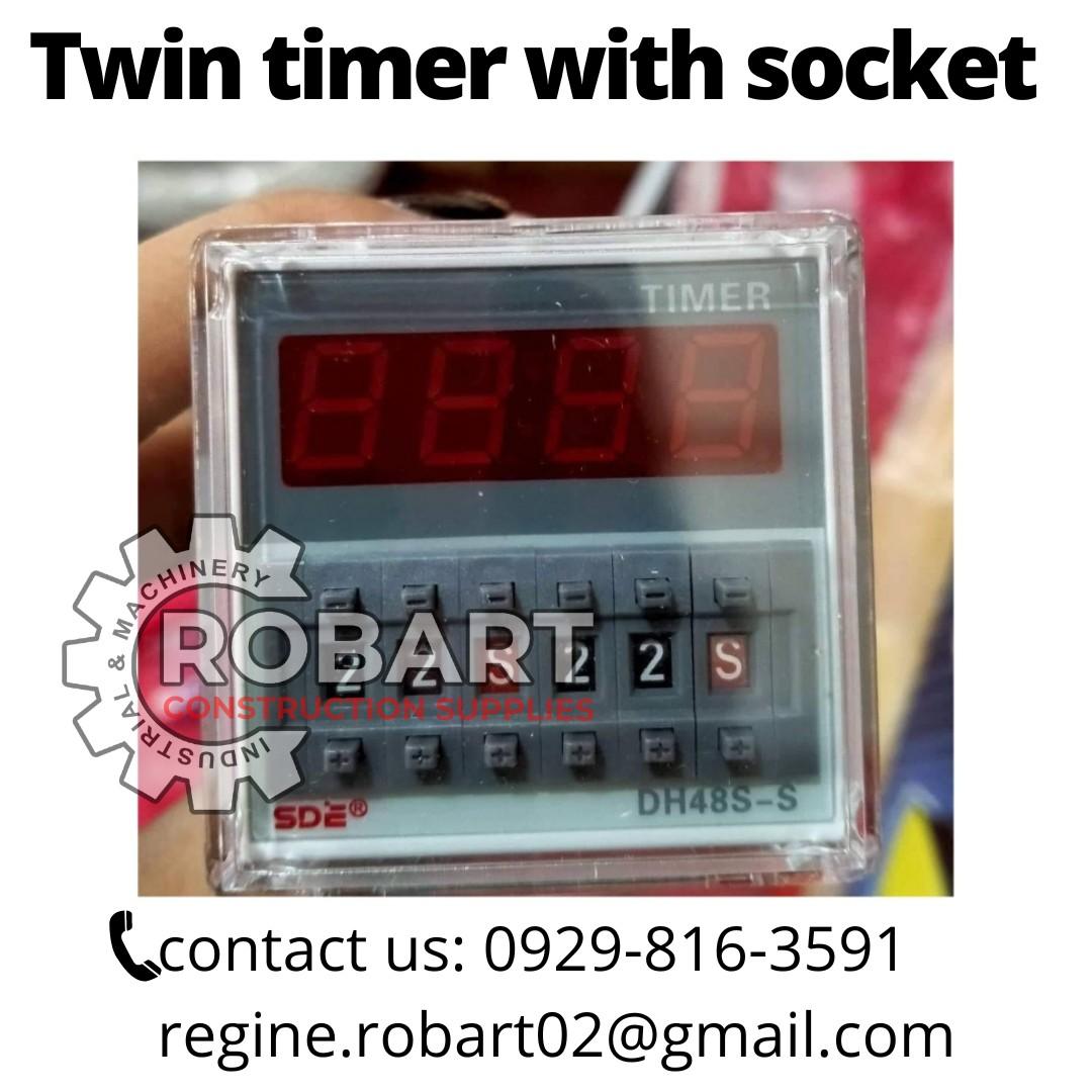 twin timer w/ socket, Commercial & Industrial, Construction Tools ...