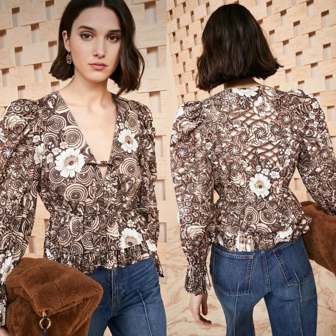 Ulla Johnson Ren Blouse, Women's Fashion, Tops, Blouses on Carousell