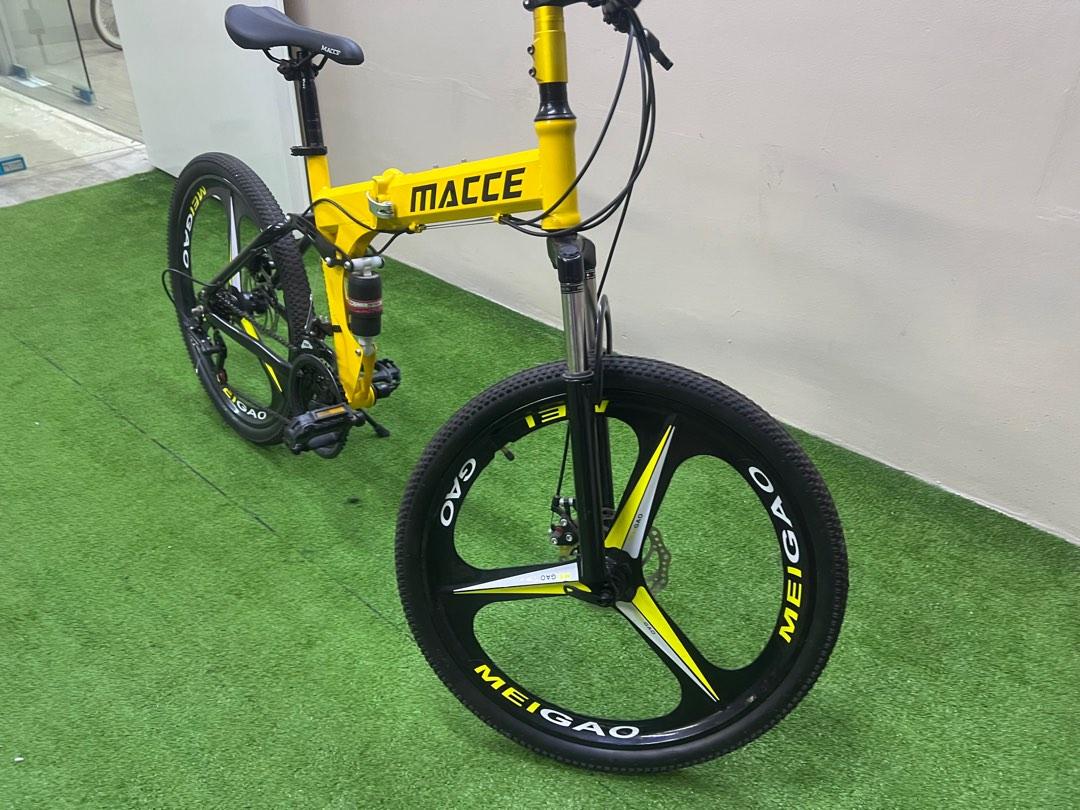 Used Macce foldable bike mtb folding mountain bicycle, Sports Equipment ...