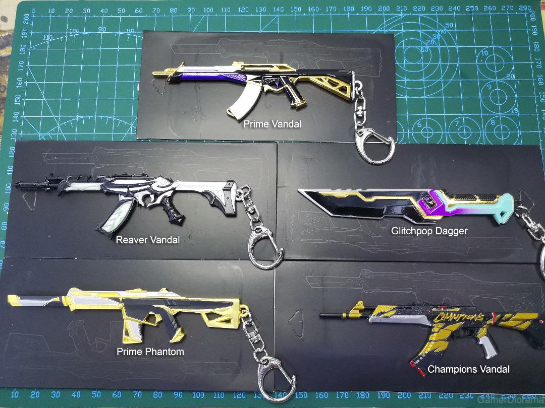 Valorant Weapons Keychains, Hobbies & Toys, Toys & Games on Carousell