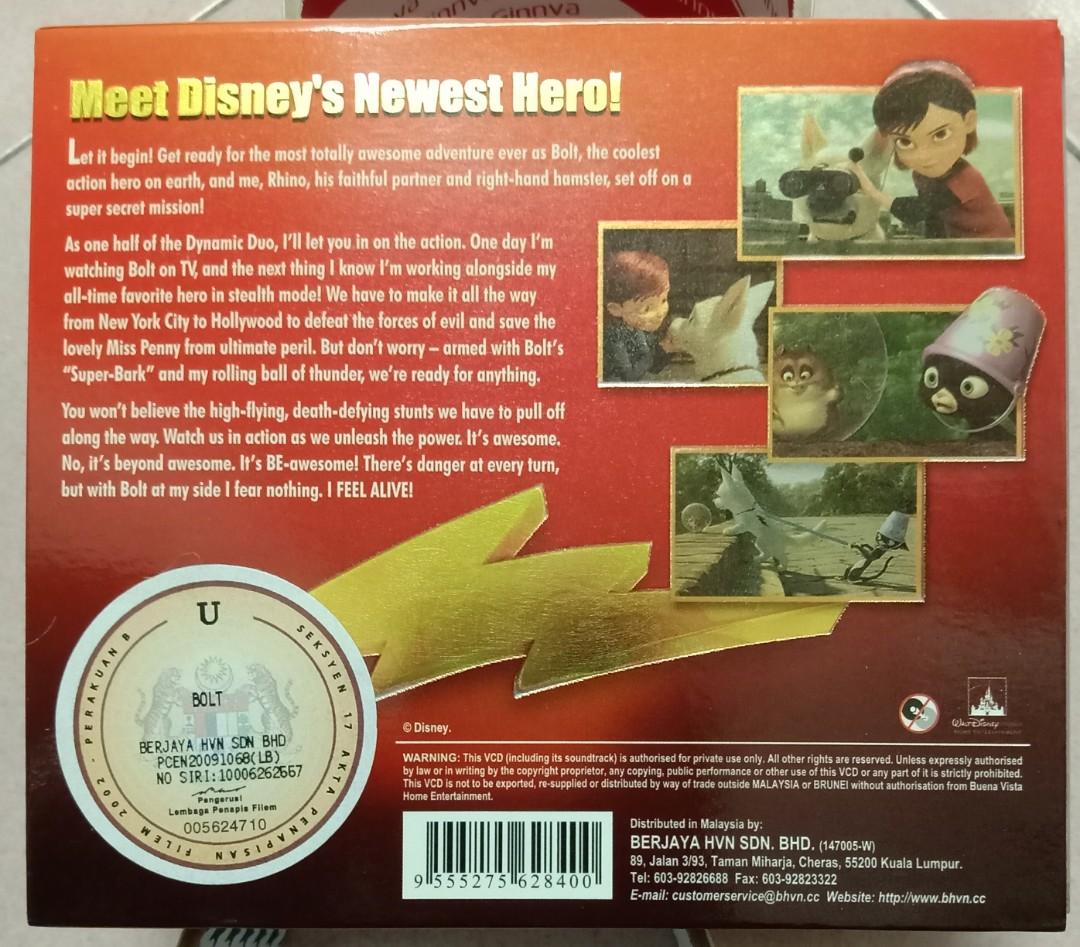 VCD DISNEY BOLT CARTOON, Hobbies & Toys, Music & Media, CDs & DVDs on ...