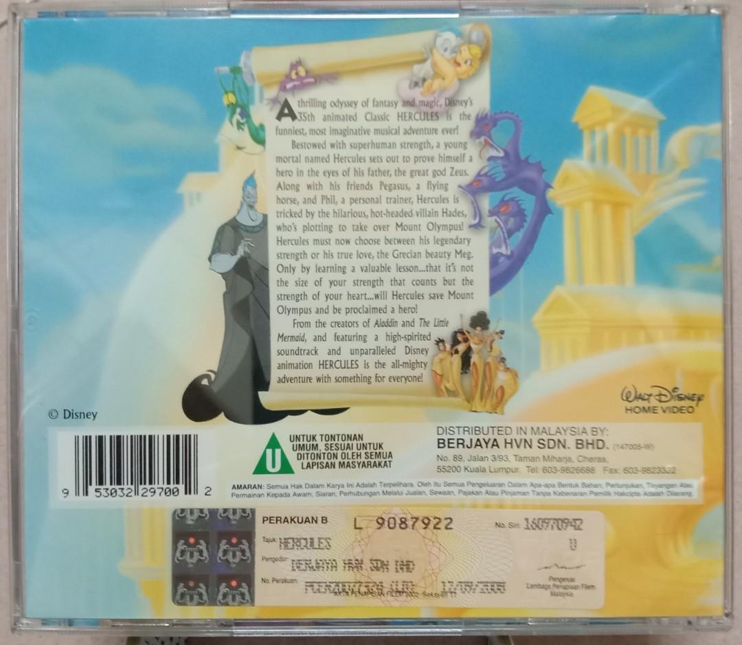 VCD DISNEY HERCULES MOVIE CARTOON, Hobbies & Toys, Music & Media, CDs ...