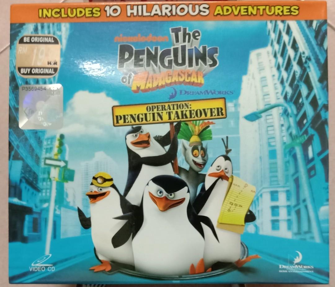 VCD The Penguin of MADAGASCAR CARTOON, Hobbies & Toys, Music & Media ...