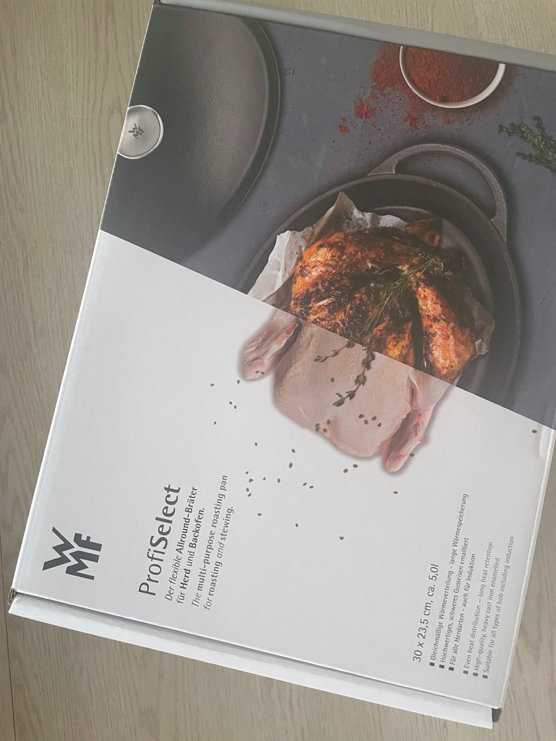 WMF Roasting Pan/Dutch Oven 5L (30x23.5 cm), Furniture & Home Living ...