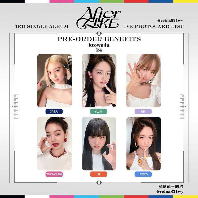 (WTS/LFB) ive liz gaeul yujin rei wonyoung leeseo ktown ktown4u pob pc, Hobbies & Toys ...