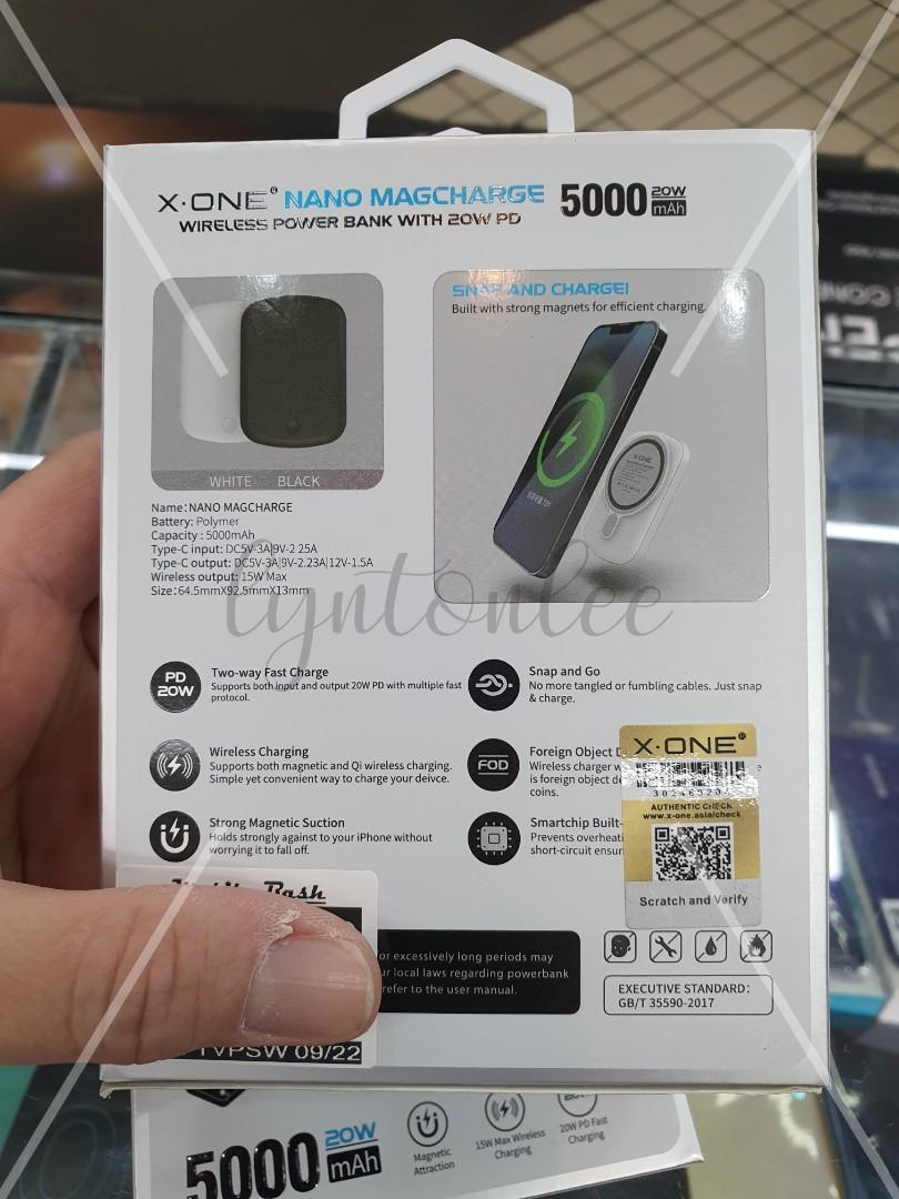 X.ONE Nano Magcharge Wireless Powerbank With 20W PD, suitable for Apple ...