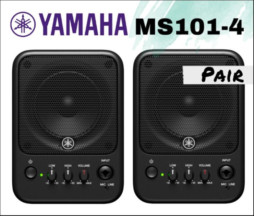 Yamaha MS101-4 Powered Monitor Speaker, Pair, Audio, Soundbars, Speakers & Amplifiers on Carousell