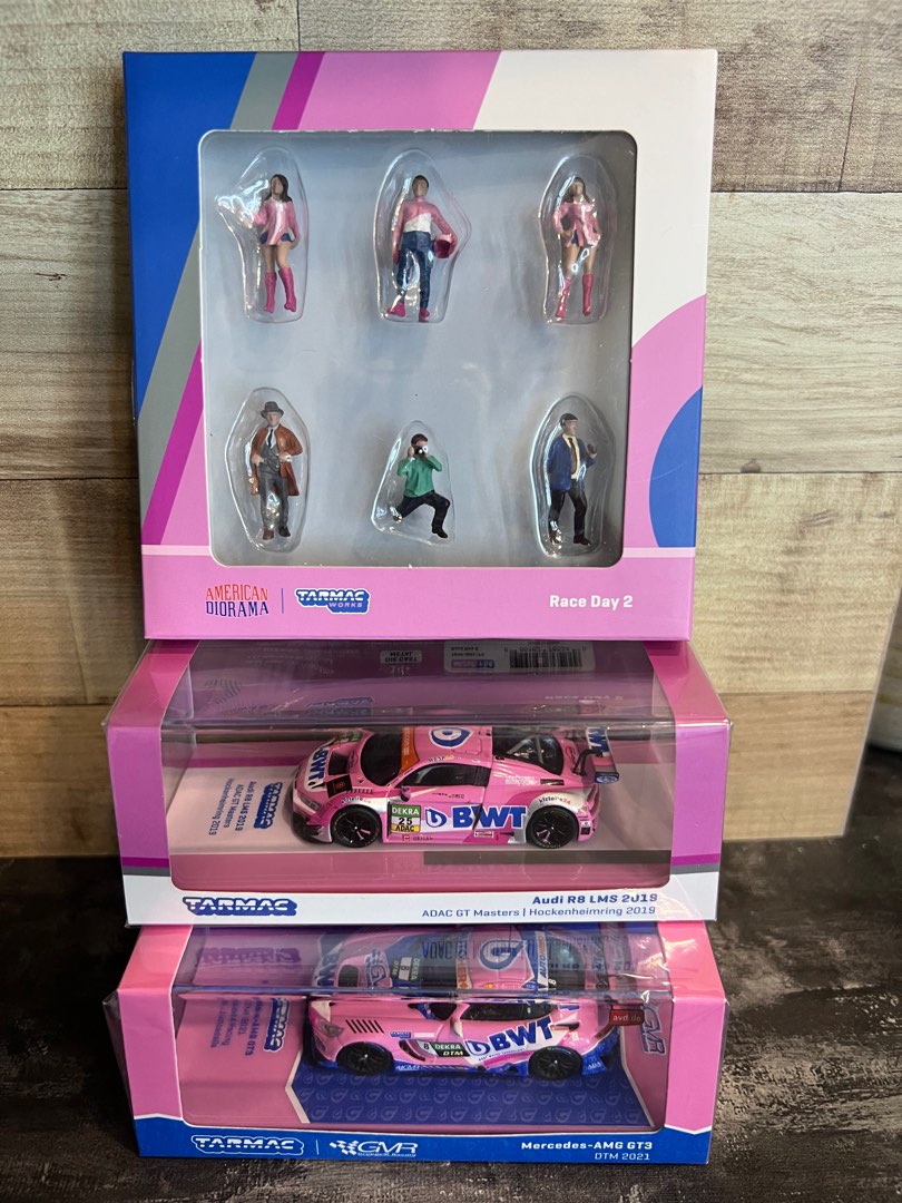 1/64 BWT Audi R8, Mercedes AMG GT3 & matching figurines, Hobbies & Toys ...