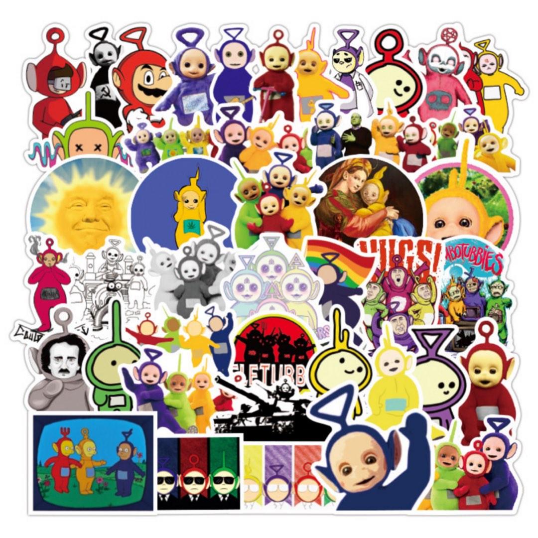 50pcs Teletubbies Cartoon Waterproof Graffiti Stickers, Hobbies & Toys ...