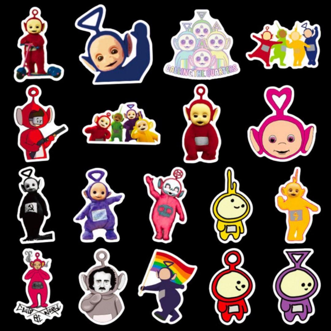 50pcs Teletubbies Cartoon Waterproof Graffiti Stickers, Hobbies & Toys ...
