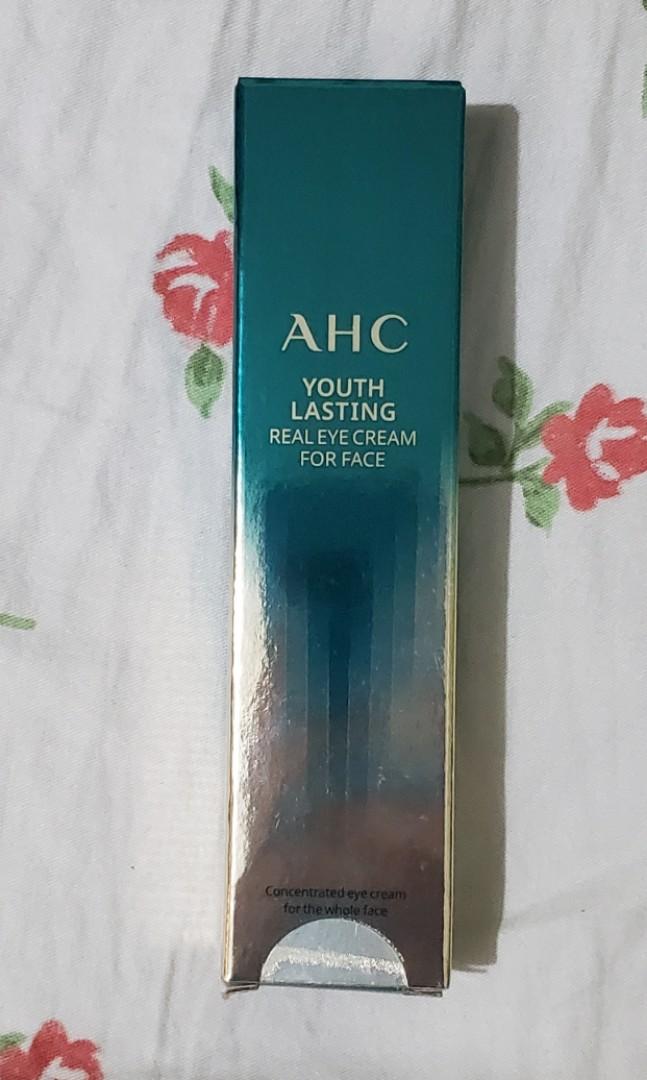 AHC Youth Lasting Real Eye Cream For Face 12ml (全新 未開盒) best before: 1/11/2024, 美容＆化妝品, 健康及美容 ...