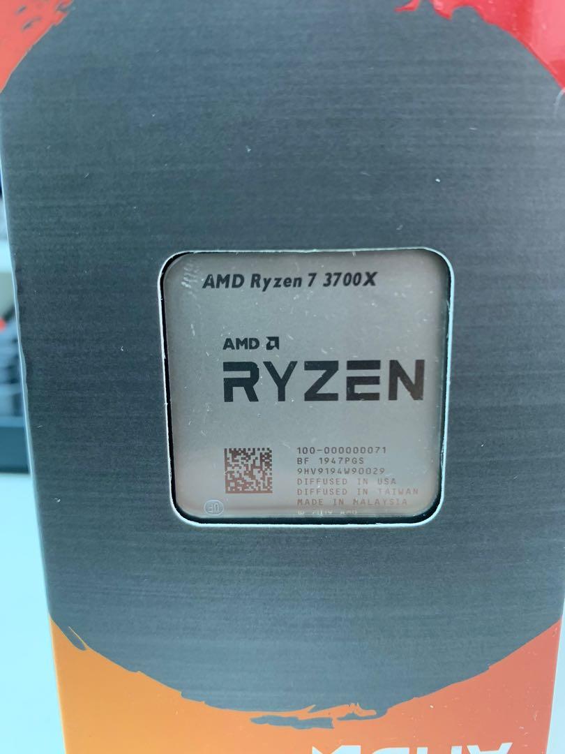 AMD RYZEN 7 3700X ( processor only, no fan), 電腦＆科技, 桌上電腦 - Carousell