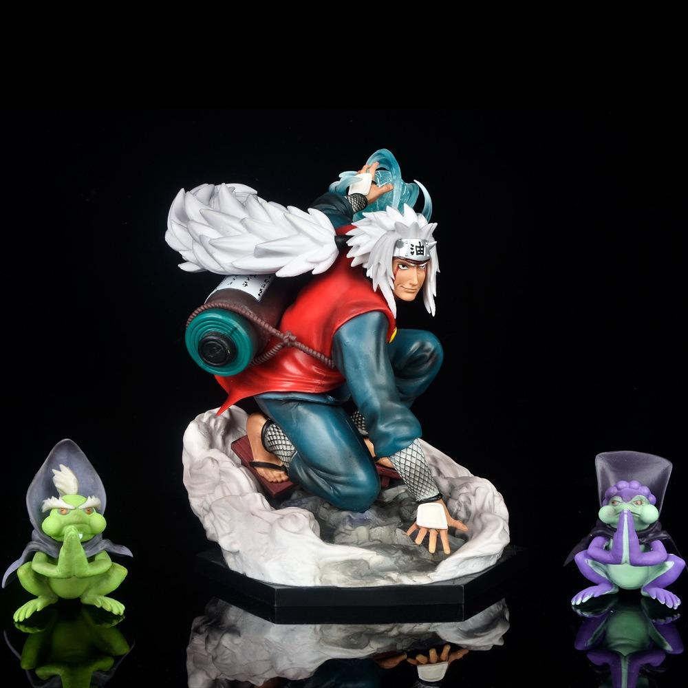Anime Jiraiya Big toad fairy action figure Two head Naruto Shippuden ...