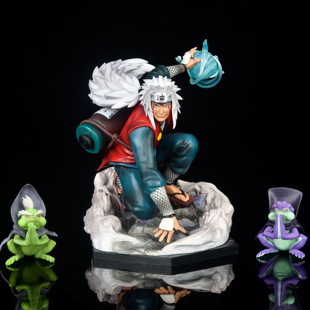Anime Jiraiya Big toad fairy action figure Two head Naruto Shippuden ...