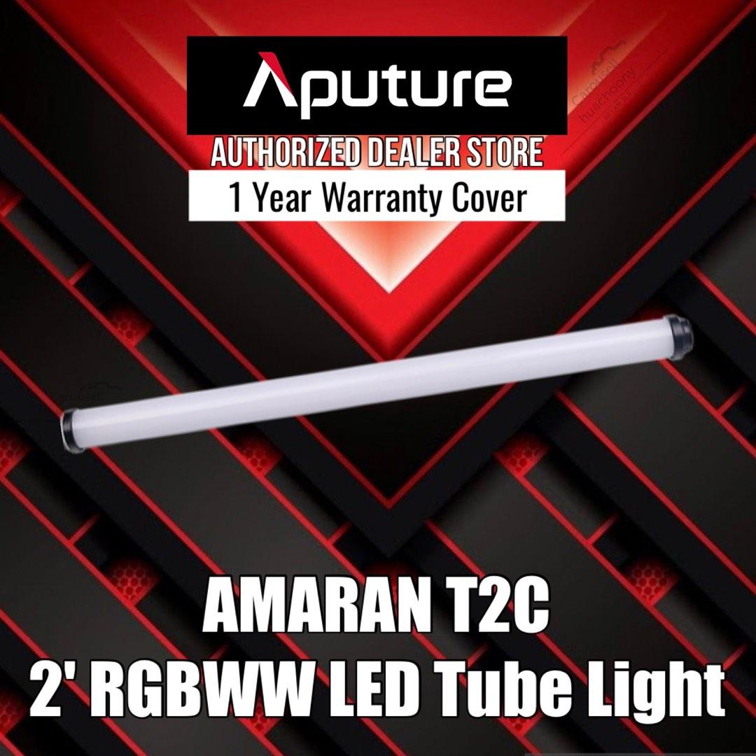 APUTURE amaran T2c RGBWW LED Tube Light with Battery Grip (2 ...