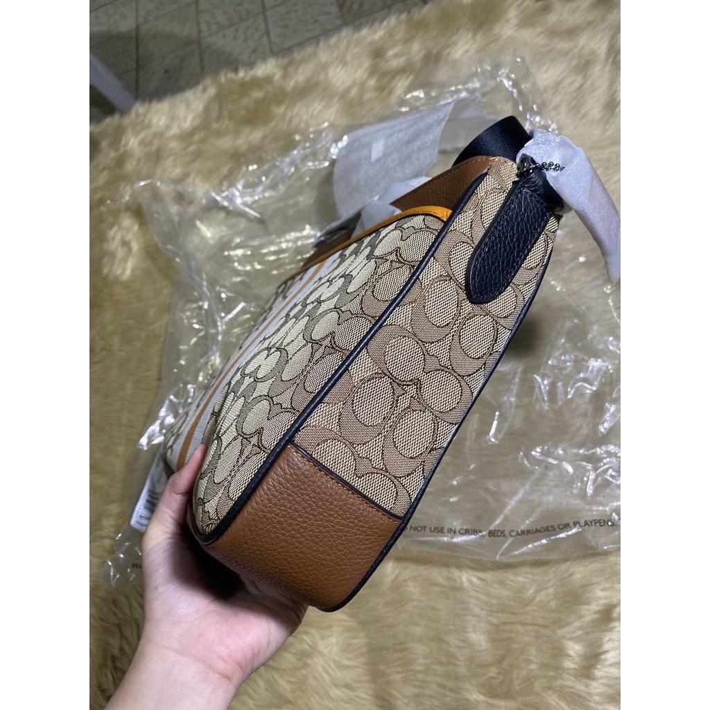 AUTHENTIC COACH Thompson Crossbody Mens Bag In Signature Jacquard With ...