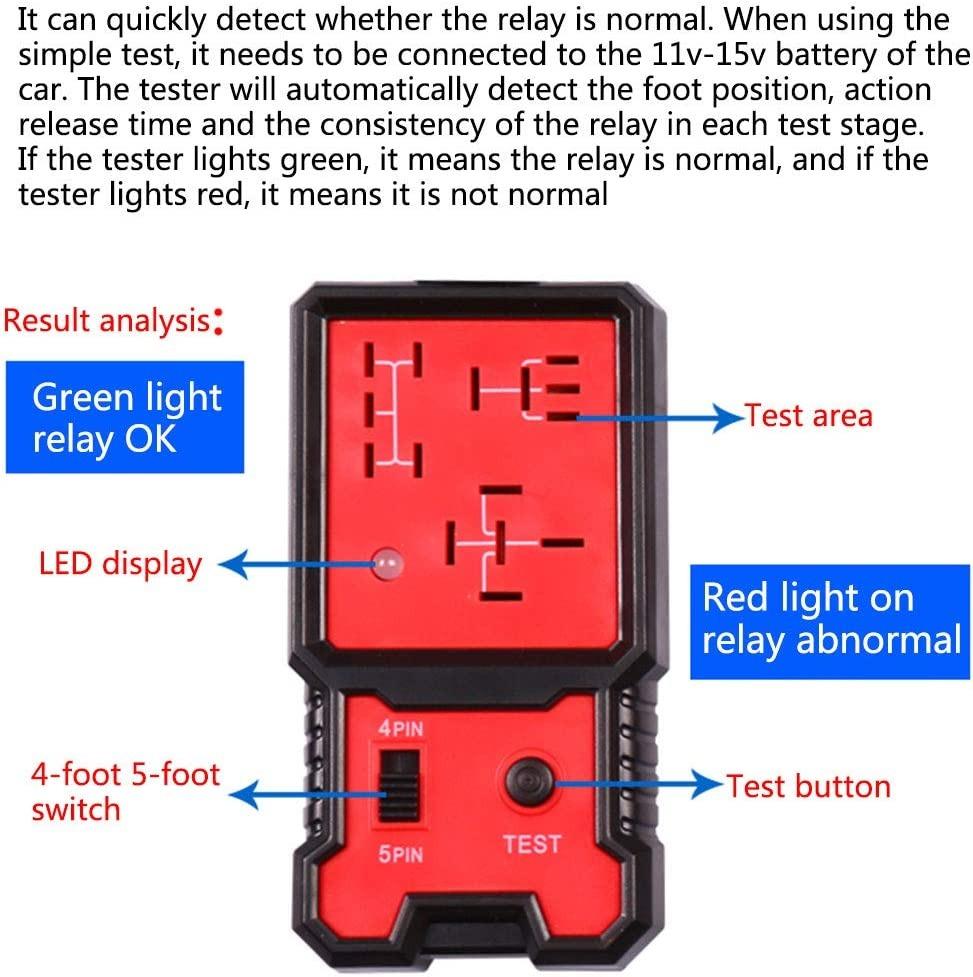 Automotive Relay Tester 12V Car Battery and Alternator Checker Tester ...