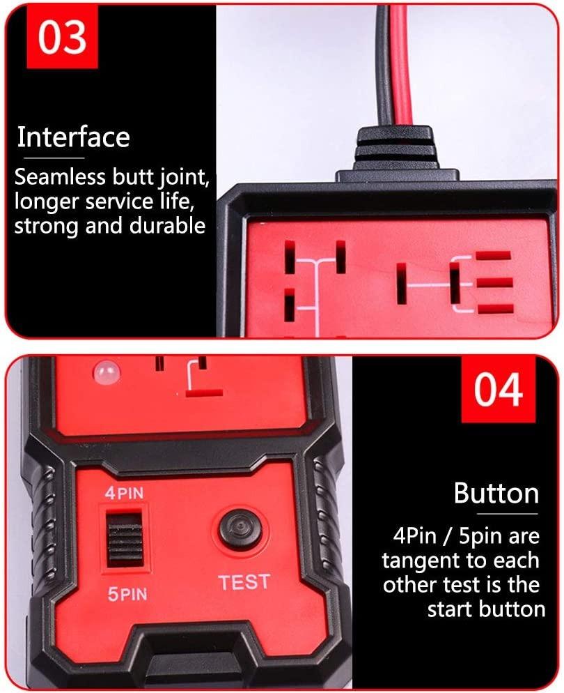 Automotive Relay Tester 12V Car Battery and Alternator Checker Tester ...