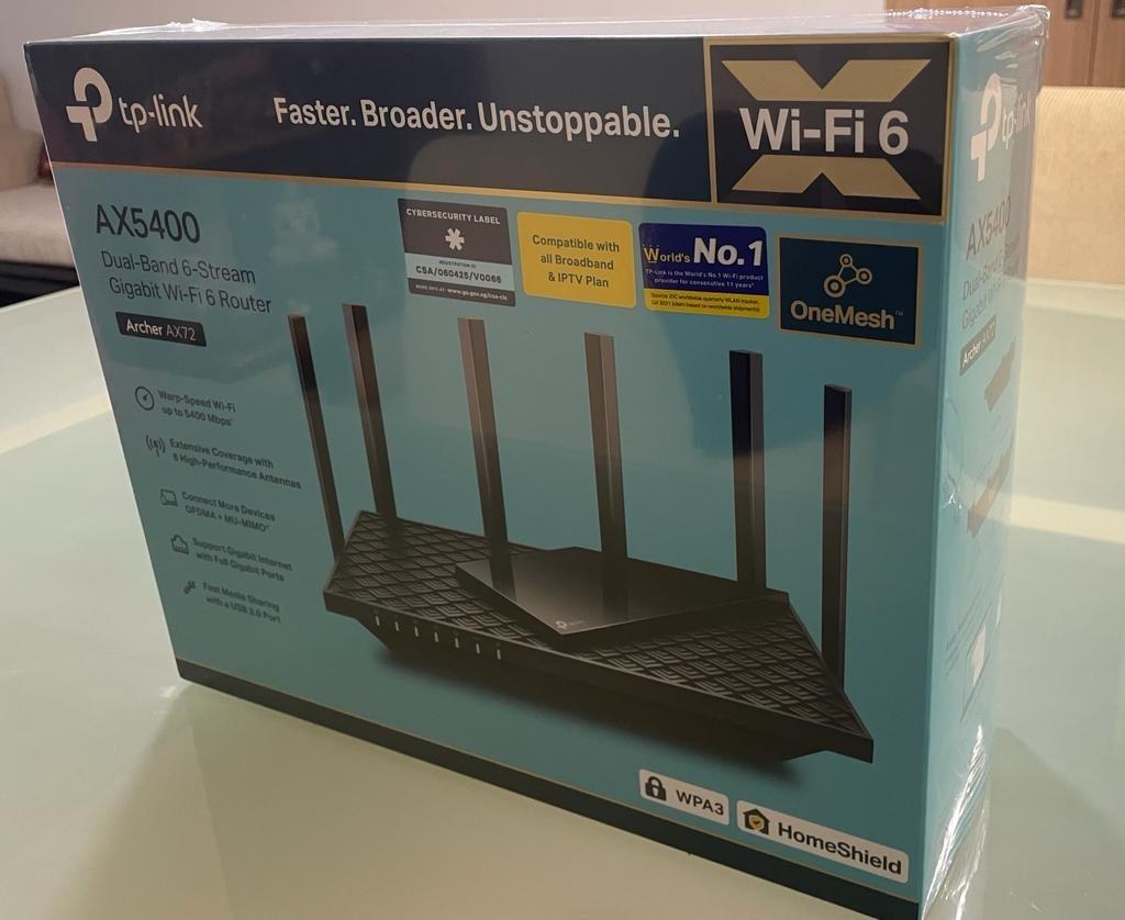 TP-Link AX5400 Dual-Band Gigabit Wi-Fi 6 Router, Computers & Tech ...