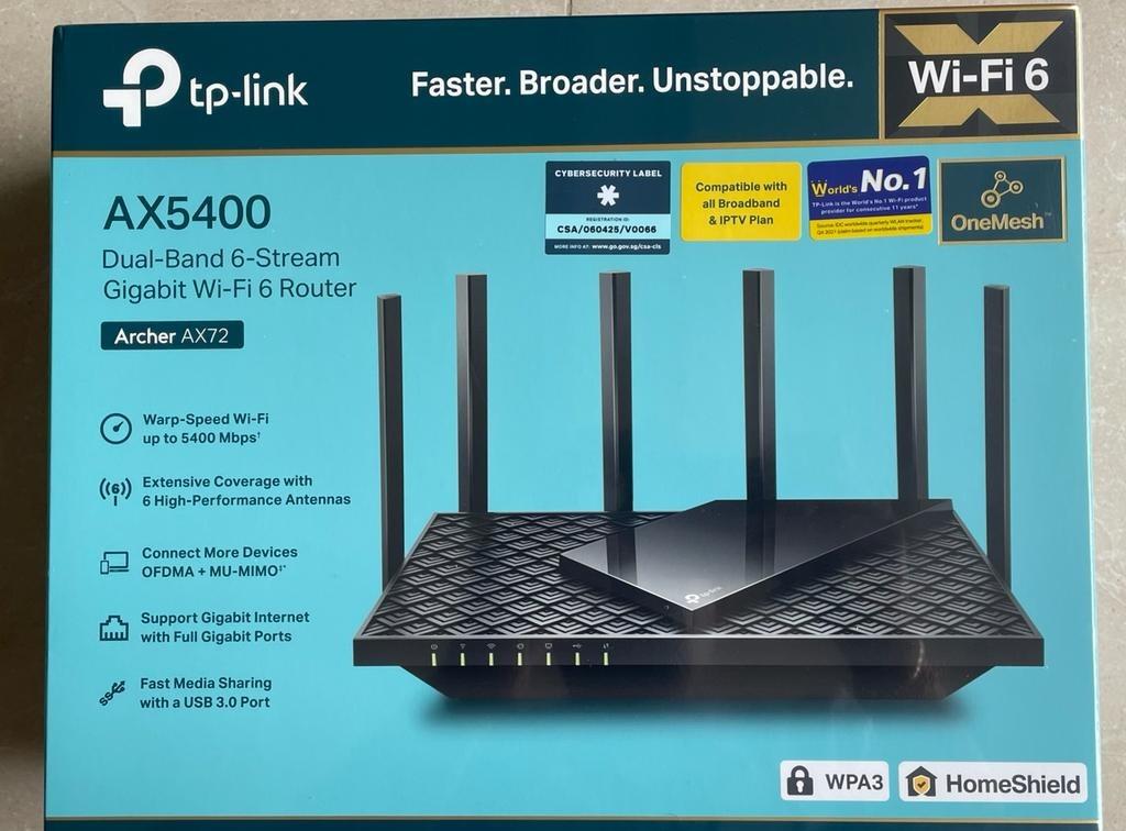 TP-Link AX5400 Dual-Band Gigabit Wi-Fi 6 Router, Computers & Tech, Parts & Accessories ...